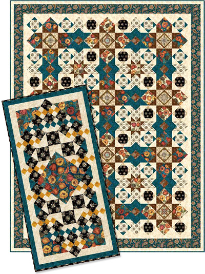 In Bloom - Quilt and Runner | Free Patterns | FabShop Hop